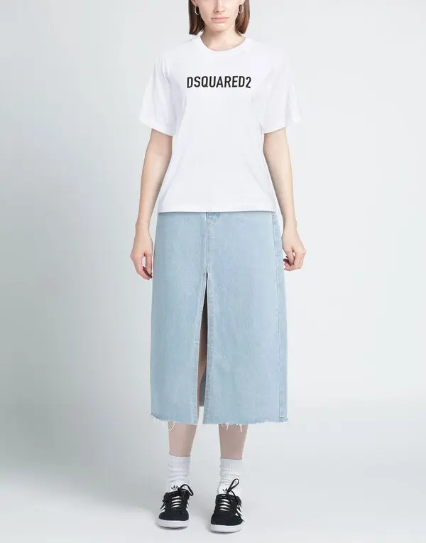 Dsquared2 Cotton T-shirt With Logo Print - White