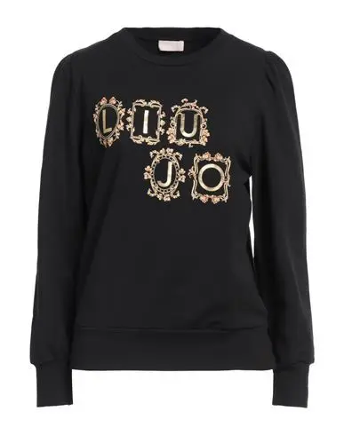 Liu Jo Cotton Elastane Crewneck Sweatshirt With Puffed Sleeves
