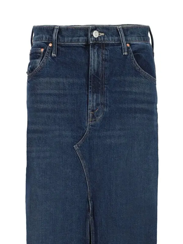 MOTHER The Bombshell Maxi Denim Skirt