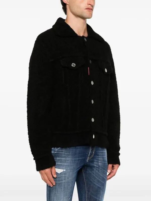 Dsquared2 Alpaca Wool-blend Jean Jacket