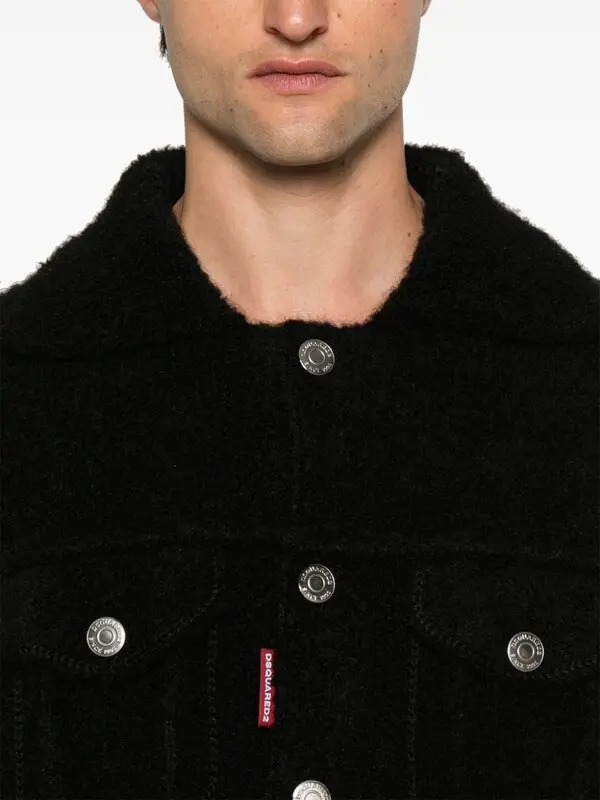 Dsquared2 Alpaca Wool-blend Jean Jacket