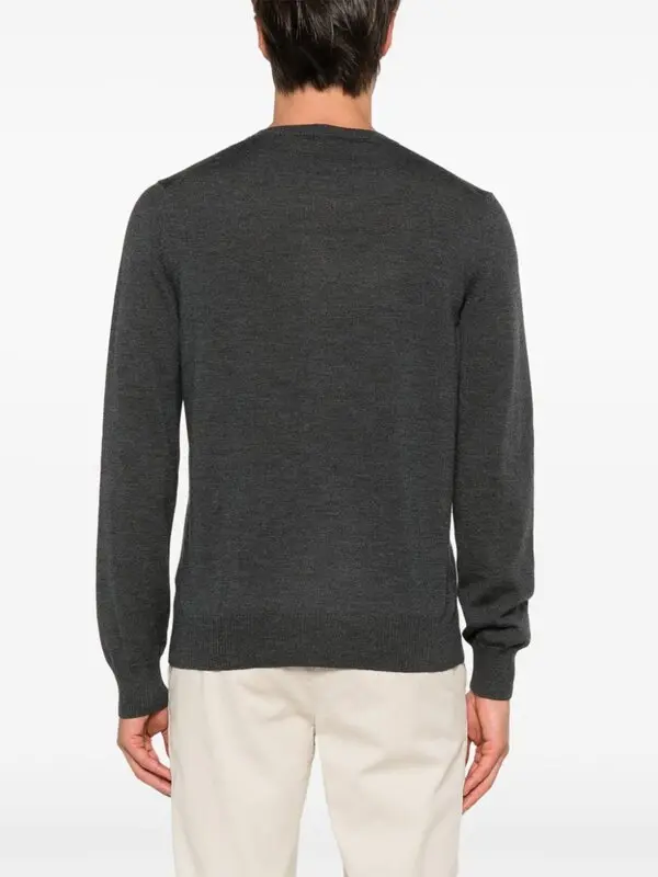 FAY Round-neck Virgin Wool Sweater