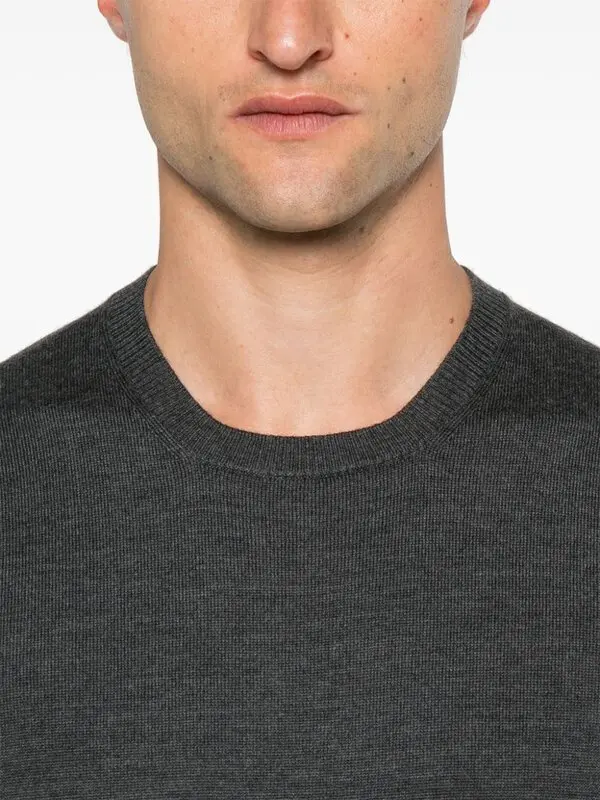 FAY Round-neck Virgin Wool Sweater