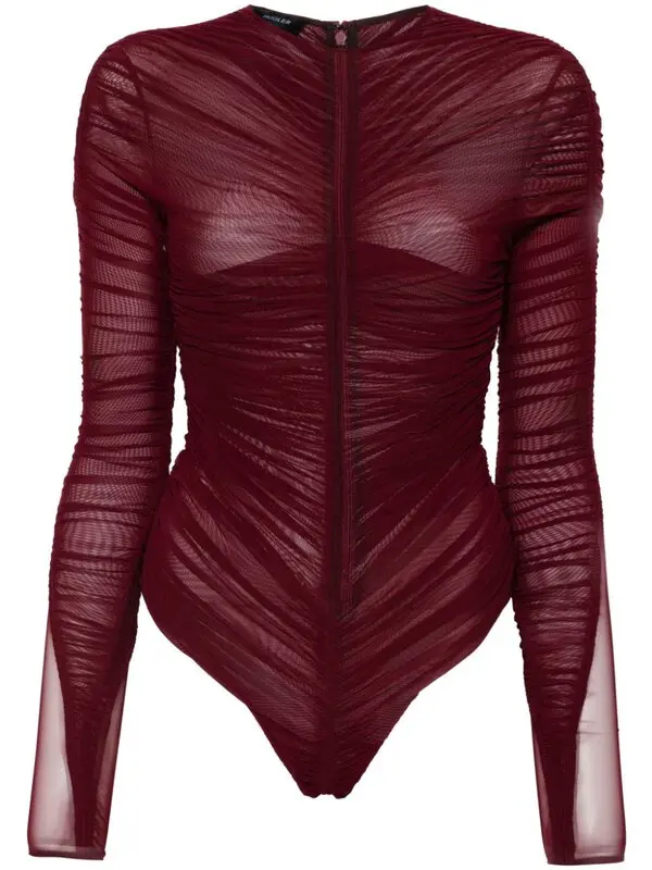 MUGLER Gathered Bodysuit