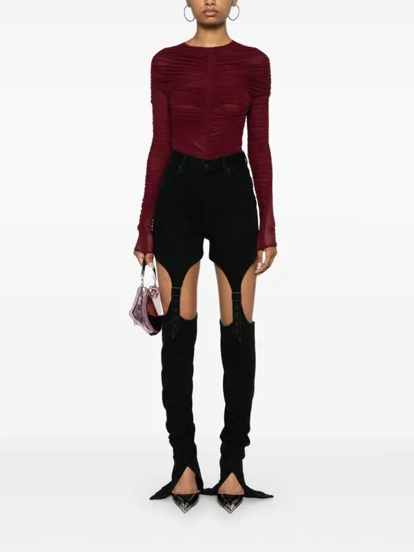 MUGLER Gathered Bodysuit