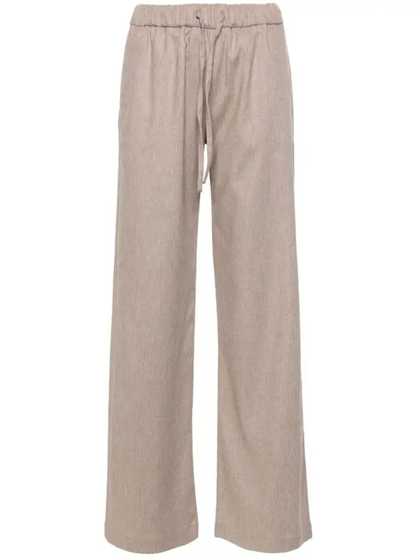 FAY Straight-leg Trousers - Brown