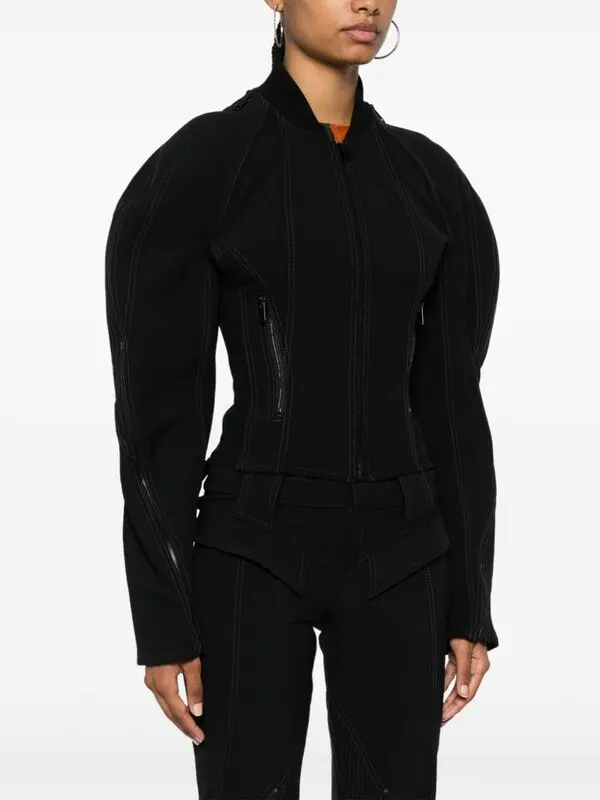 MUGLER Zipped Sculpted Sleeves Jacket