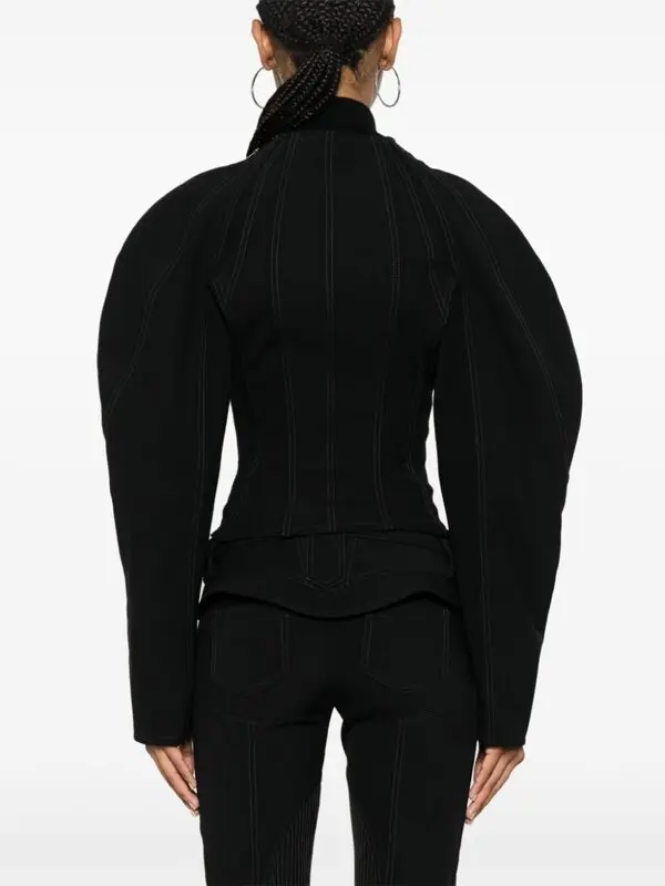MUGLER Zipped Sculpted Sleeves Jacket