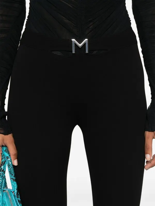 MUGLER Logo Plaque Knee-length Trousers