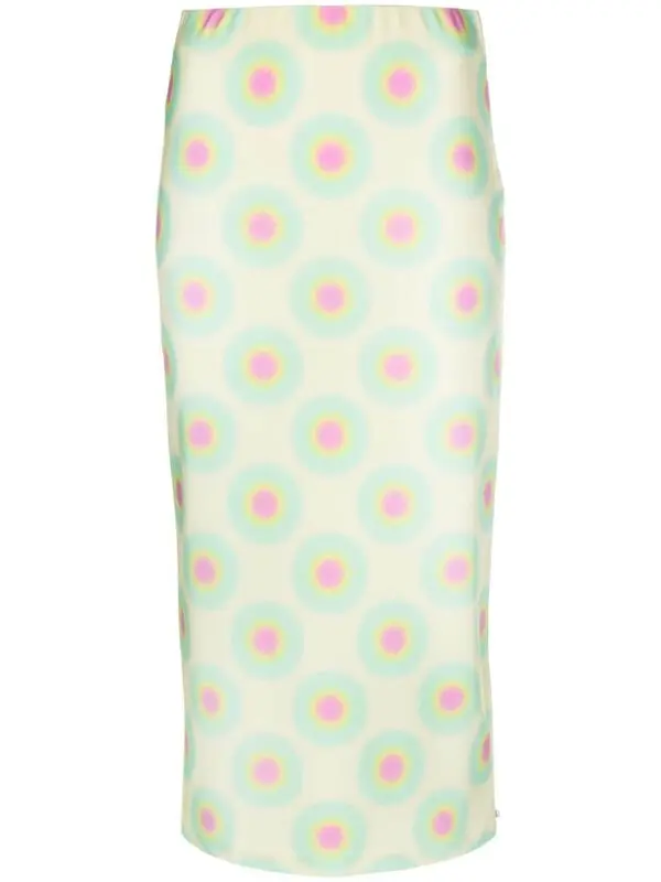 Sportmax Graphic-print Midi Skirt