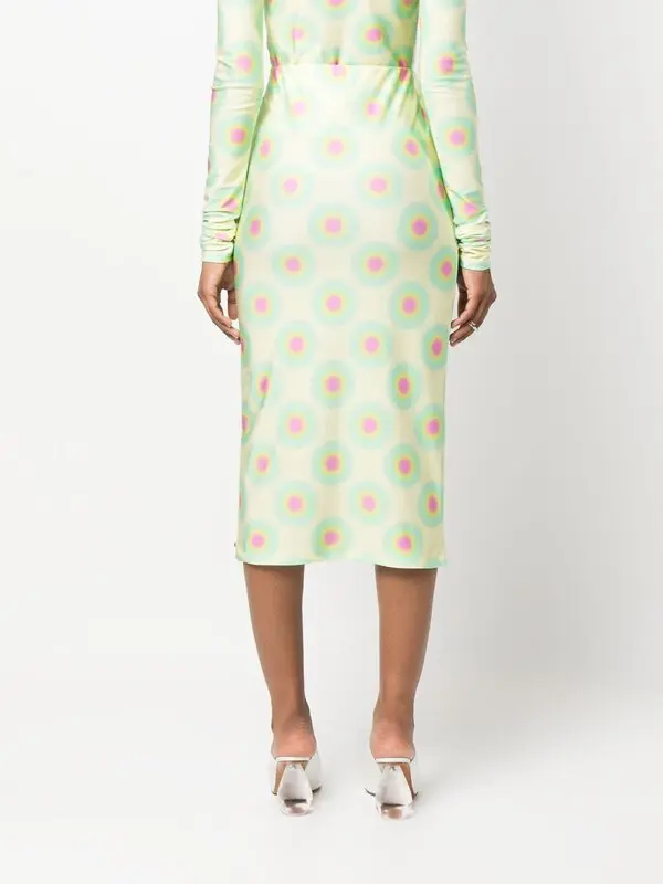 Sportmax Graphic-print Midi Skirt