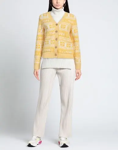 GANNI Cardigan In Wool And Recycled Fibers