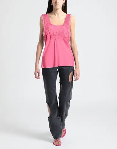Pinko Sleeveless Lace Trim Camisole - Pink