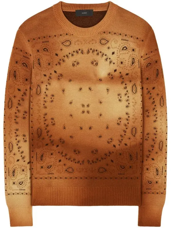 Alanui Paisley-knit Wool Jumper