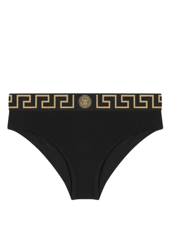 Versace Greca Border Briefs - Black