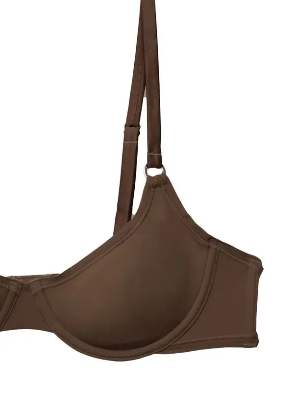 FLEUR DU MAL Le Stretch Micro Demi Bra - Brown