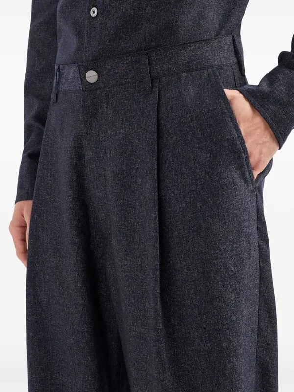 Giorgio Armani Pleated Tapered Trousers