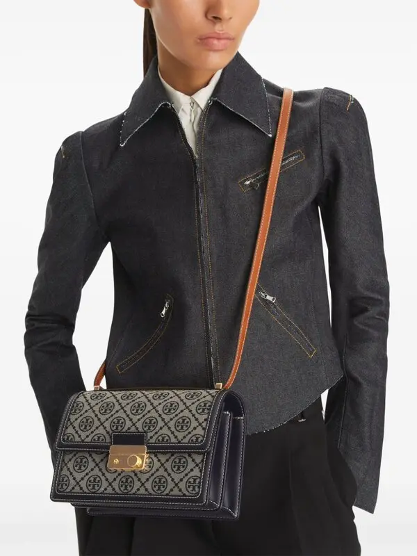 Tory Burch T Monogram Shoulder Bag - Blue