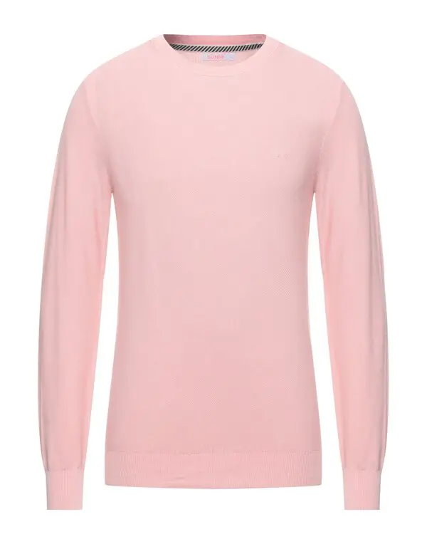 SUN 68 Knitted Cotton Sweater - Pink