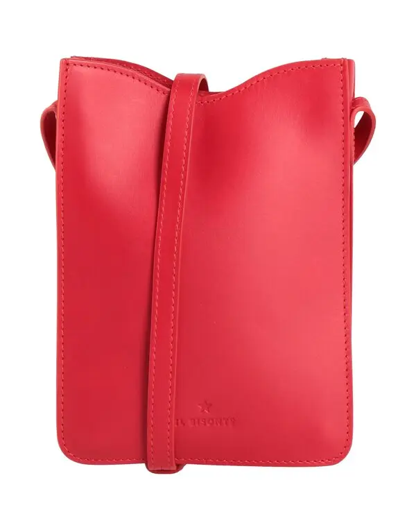 Il Bisonte Leather Cross-body Pouch - Red