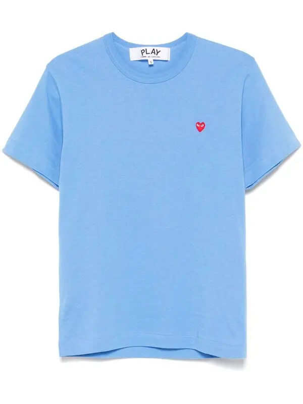 Play Comme Des Garcon Cotton T-shirt - Blue