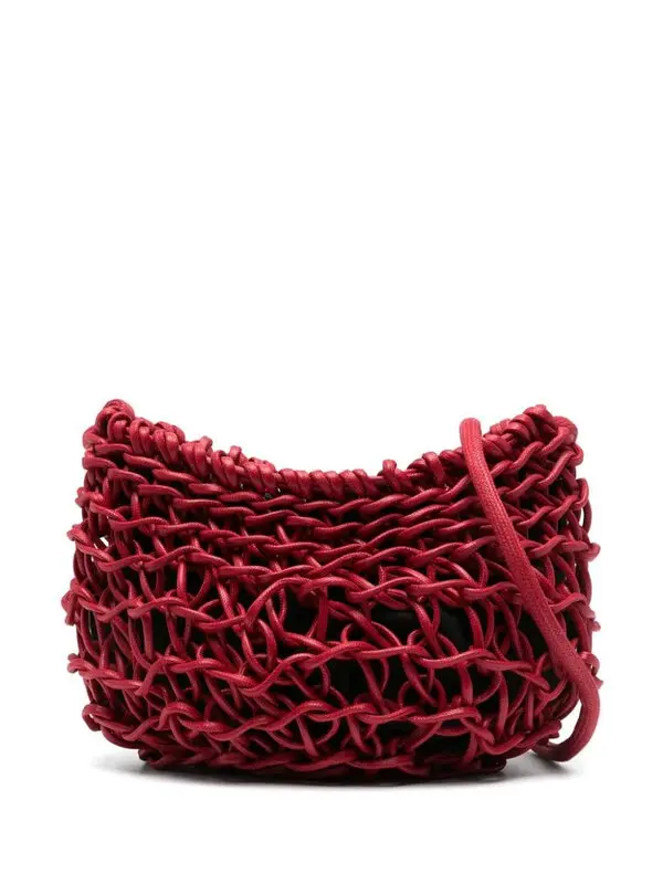 Alienina Cecilia Woven Shoulder Bag - Red