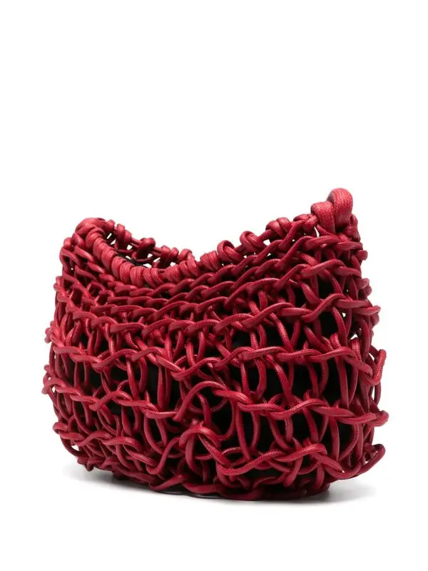 Alienina Cecilia Woven Shoulder Bag - Red