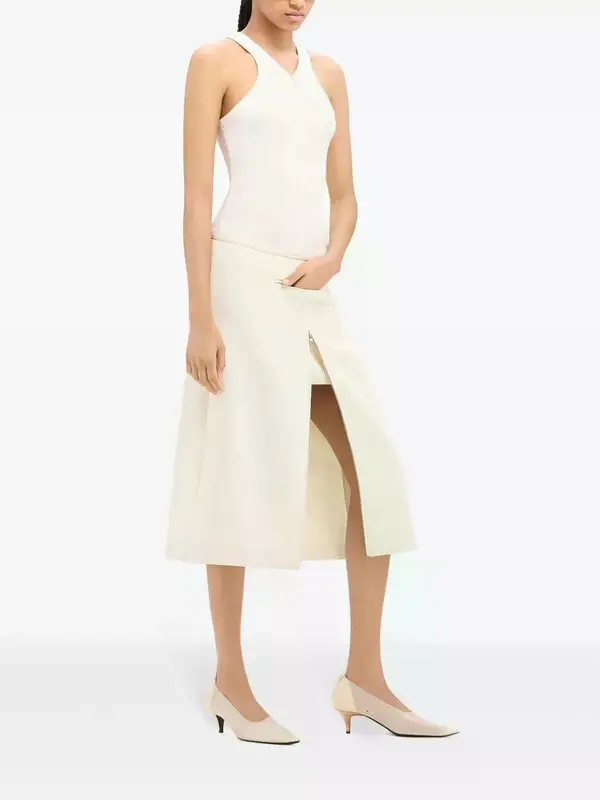 COURREGES Layered Midi Skirt