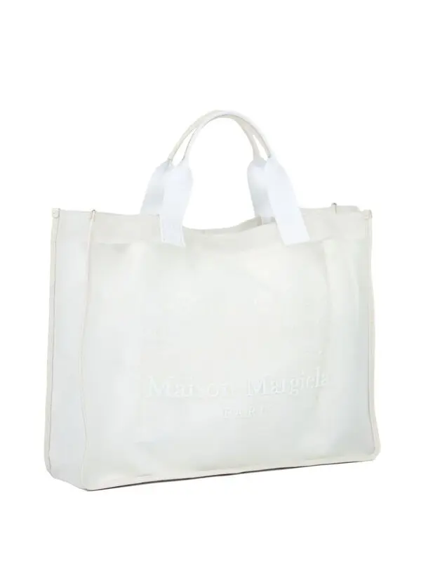 MAISON MARGIELA Large Logo-embroidered Tote