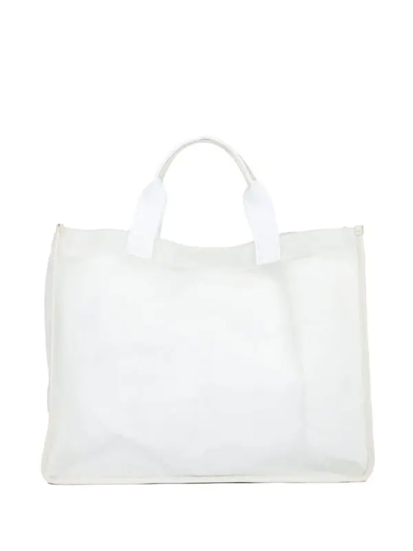 MAISON MARGIELA Large Logo-embroidered Tote