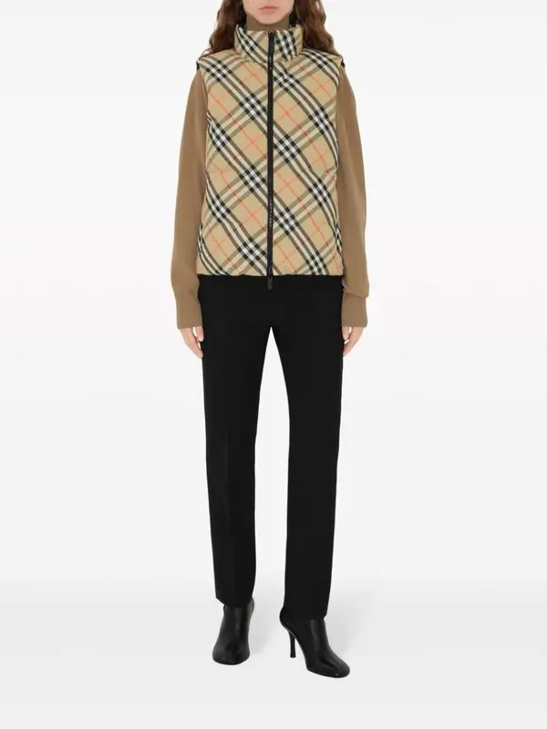 Burberry Check-print Reversible Puffer Gilet