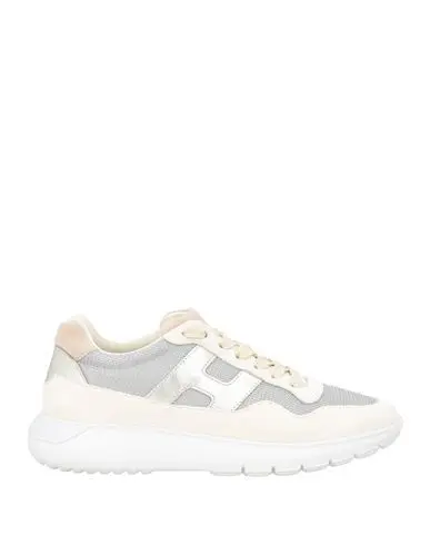 Hogan Leather Sneakers - Beige