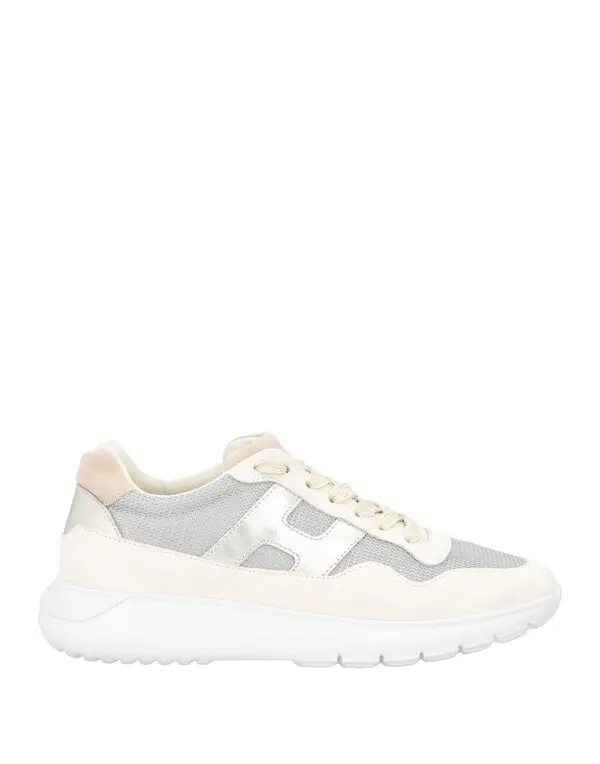 Hogan Leather Sneakers - Beige