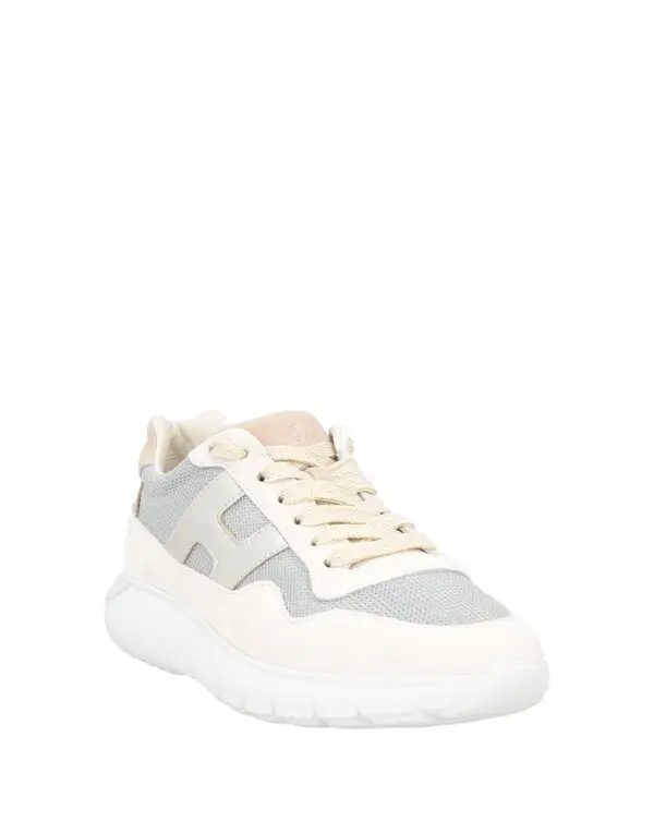Hogan Leather Sneakers - Beige