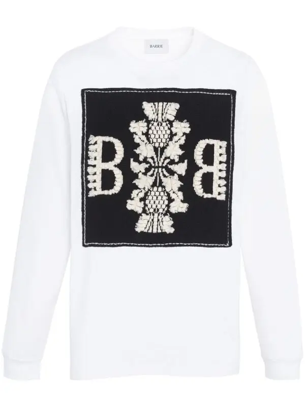 BARRIE Logo Patch Long-sleeved T-shirt - White