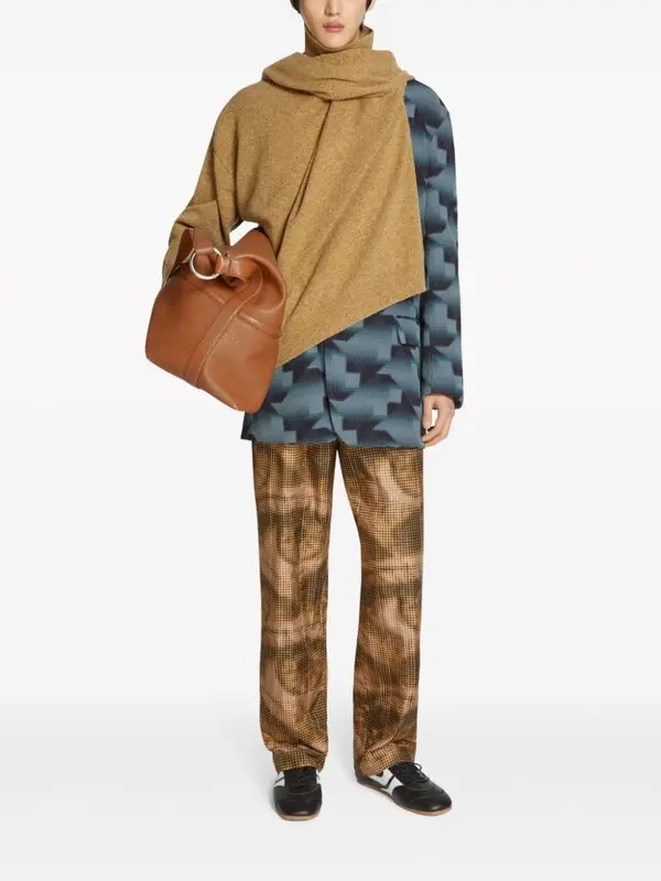 Dries Van Noten Slouchy Leather Tote Bag - Brown