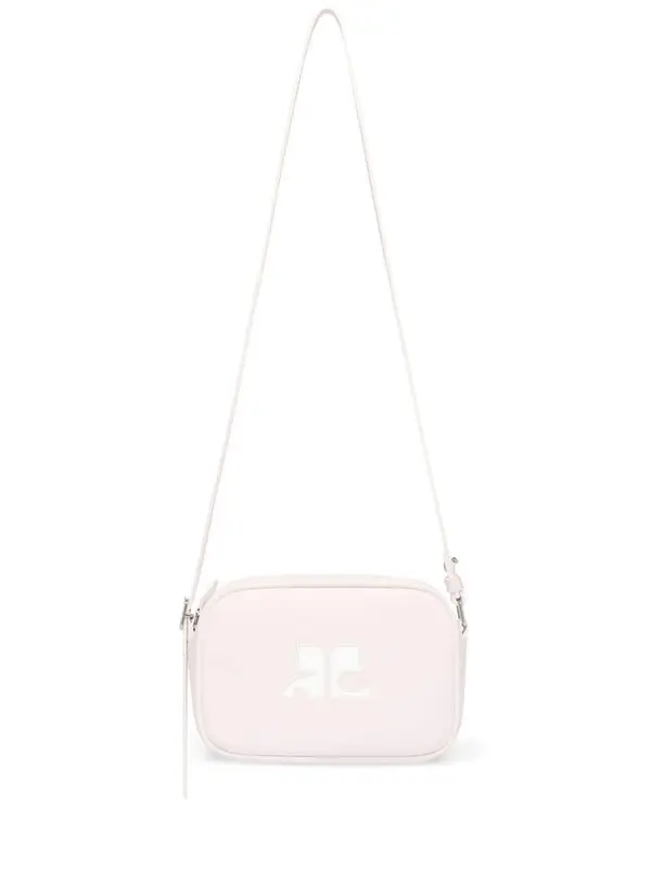 COURREGES Re-edition Leather Camera Bag - Pink