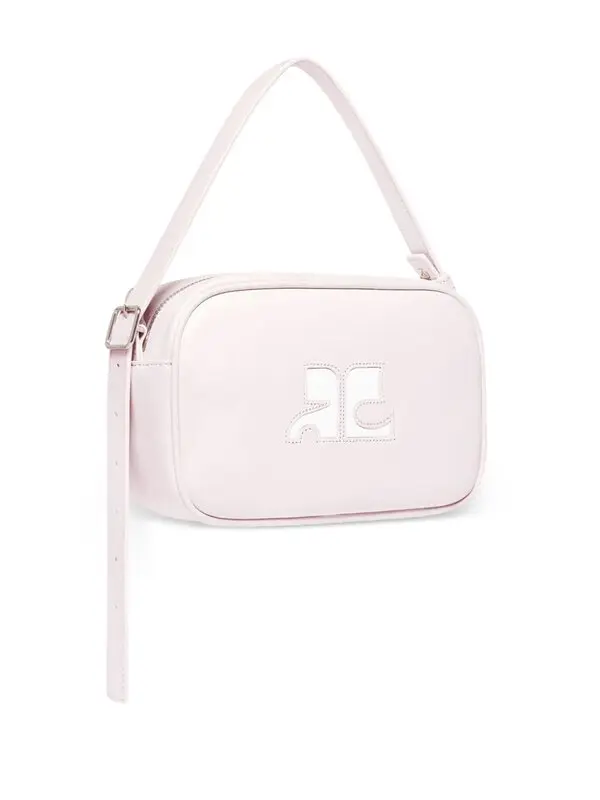 COURREGES Re-edition Leather Camera Bag - Pink