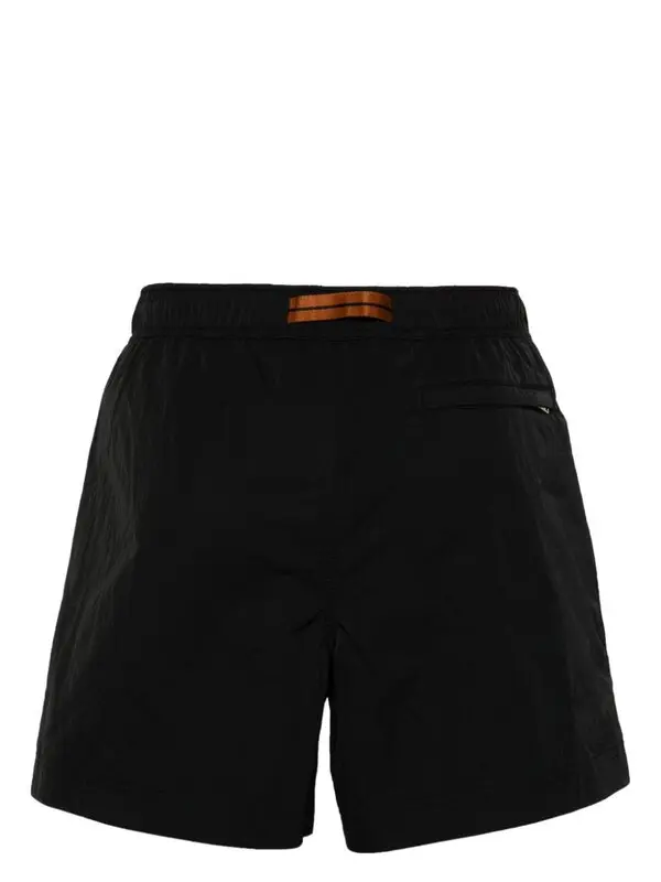 Zegna Embroidered-logo Swim Shorts