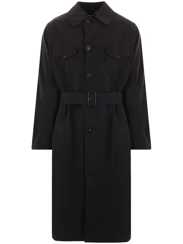 MAISON MARGIELA Canvas Belted Trench Coat