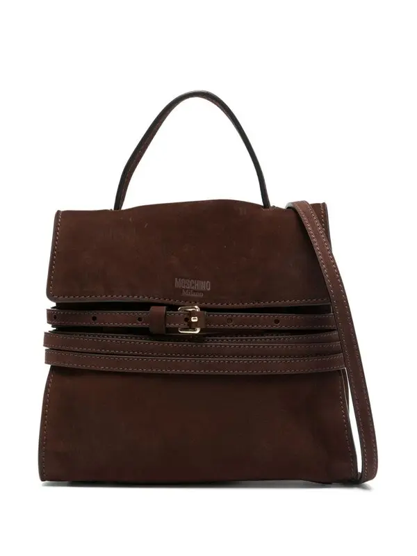 Moschino Calf Suede Tote Bag