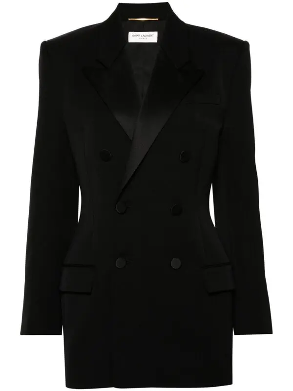 Saint Laurent Wool Double-breasted Blazer