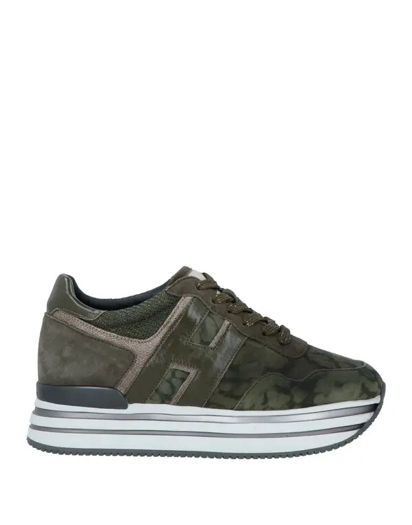 Hogan Military Leather Sneakers - Green