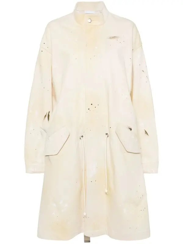 Helmut Lang Spray-painted-effect Coat