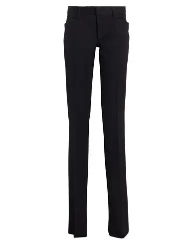 Dsquared2 Pants In Virgin Wool Blend With Lace - Black