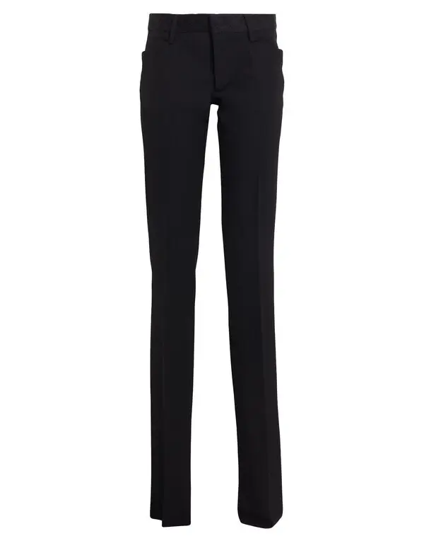 Dsquared2 Pants In Virgin Wool Blend With Lace - Black