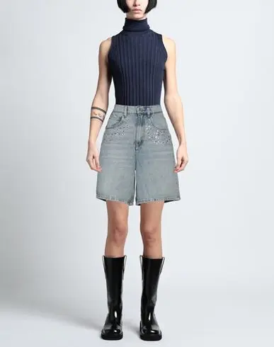 Maje Denim Shorts Size Cotton