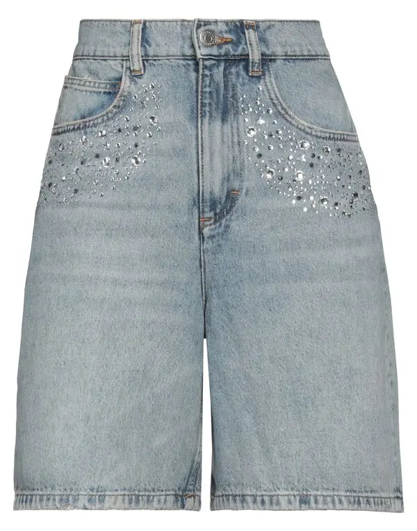 Maje Denim Shorts Size Cotton