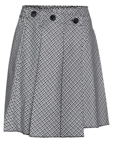 Maje Mini Pleated Checked Skirt - Blue