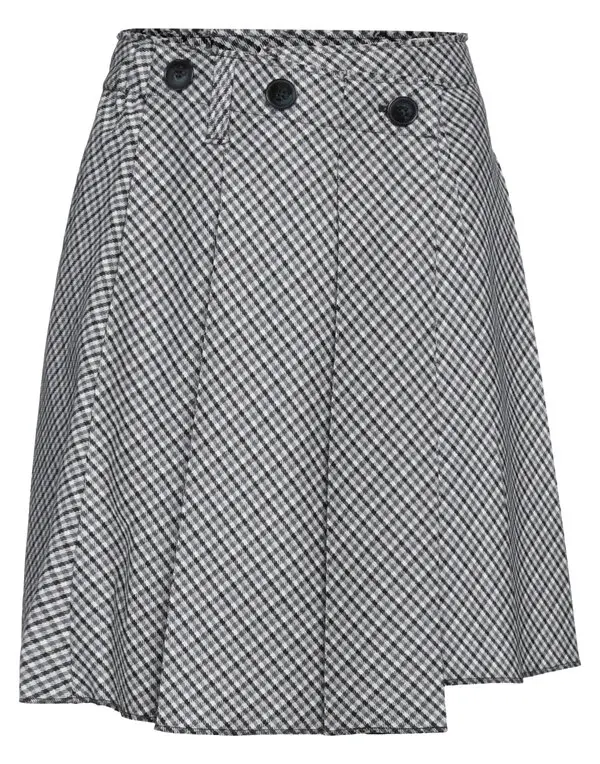 Maje Mini Pleated Checked Skirt